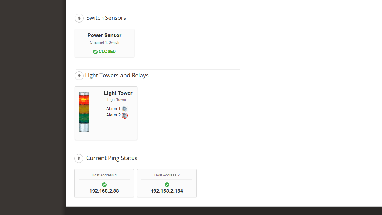 Room Alert 4ER-Server monitoring temperature, humidity, current.Room ...