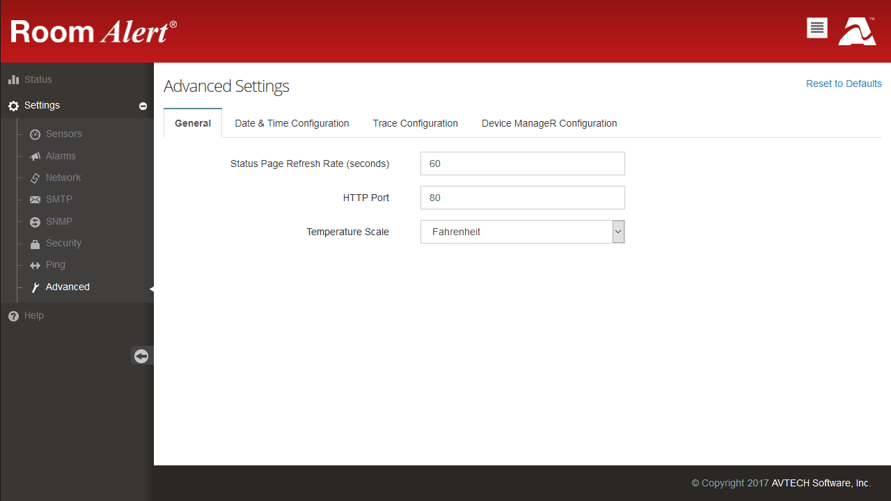 Room Alert 4E-Server überwacht Temperatur, Luftfeuchtigkeit und Strom ...