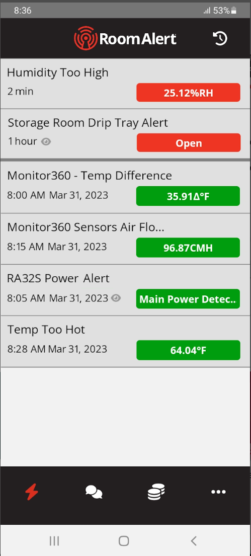 Room Alert Mobile App, Google Play, Android Store IoS, Apple Store, App ...